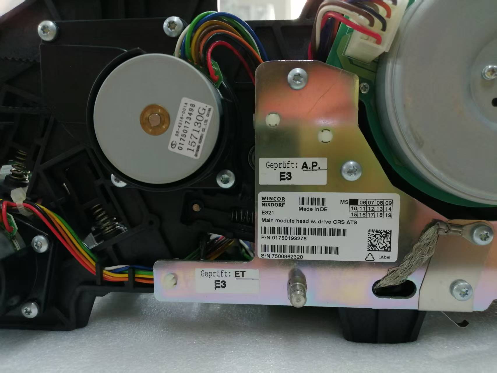 01750193275 Bank ATM CRS Wincor Nixdorf Cineo C4060 Parts Wincor C4040 ...