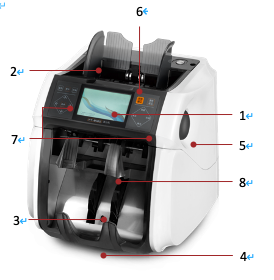 SJ-9100 Smart Note Counting Machine High Speed Counting Note Machine